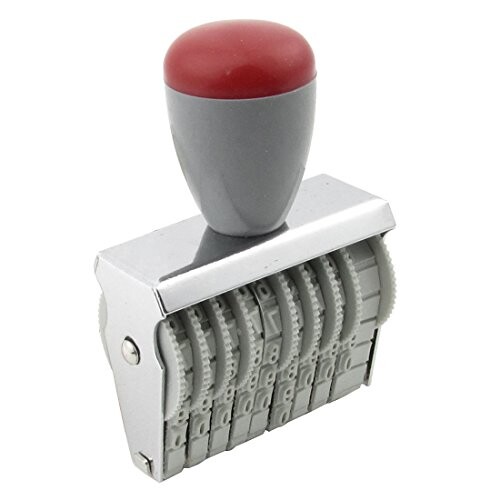 9 Digit Number Stamp, Rubber Changeable Rotating Number Stamp ...