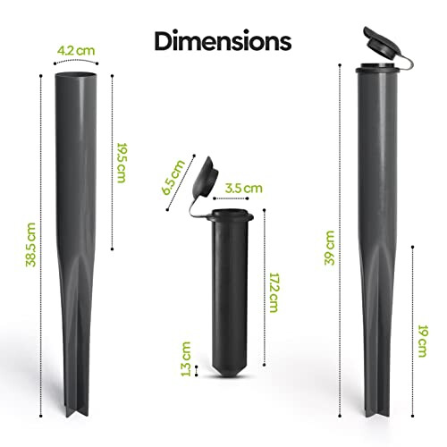 Rotary Washing Line Spike - Heavy Duty Powder Coated Metal Ground Spike ...