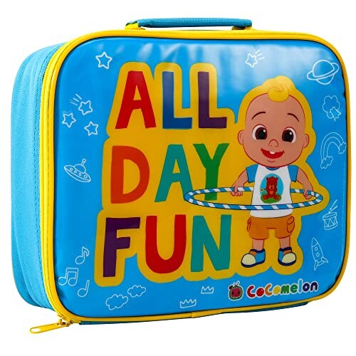Cocomelon Rectangular Insulated Lunch Box Bag for Boys and Girls ...