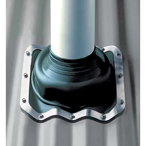 Black Rubber 06B Pipe Flashing for 5"- 9" External Pipe diameters ...