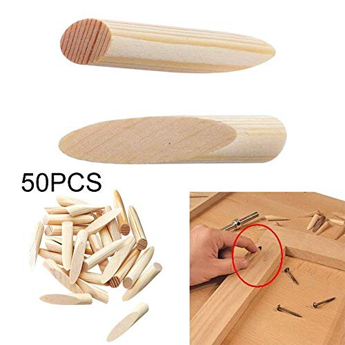 Pocket Hole Plugs, 50pcs Drilling Pocket Hole with Storage Box, 9.5MM ...