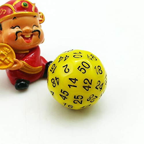 Bescon Fifty-Sided Die, 50 Sided Cube, 50 Sides Dice, 50-Sided D50 30mm ...