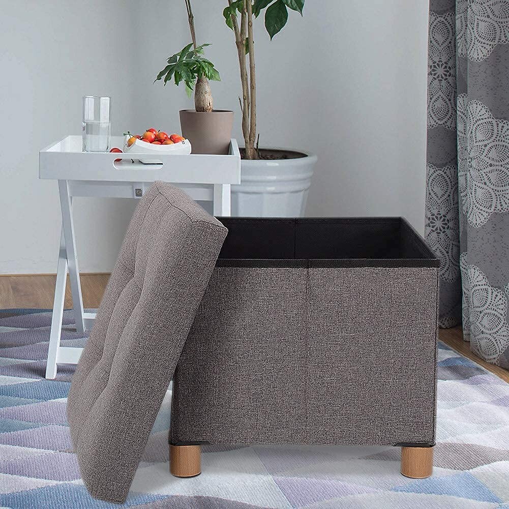 Ottoman Storage Box, Small Ottoman Storage Box with Lid, Ottoman ...