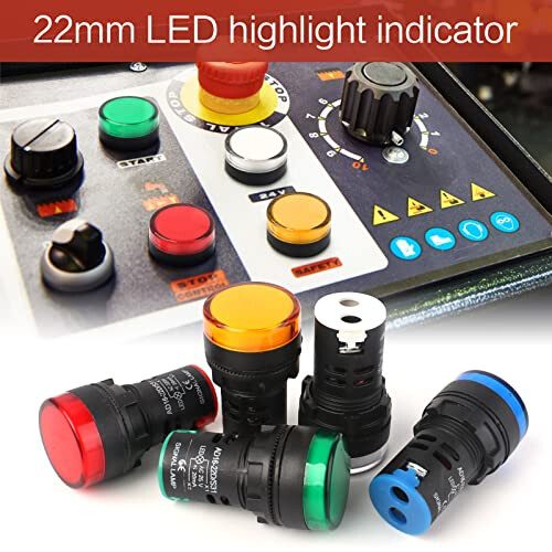 15 PCS Indicator Light, LED Flush Panel Mount LED Pilot Signal Light ...