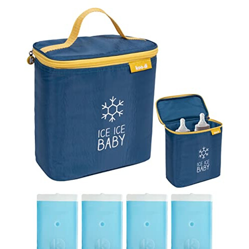 Ice Ice Baby Thermal Cooler | Insulated Baby Bottle Bag | Inc. 4 X ...