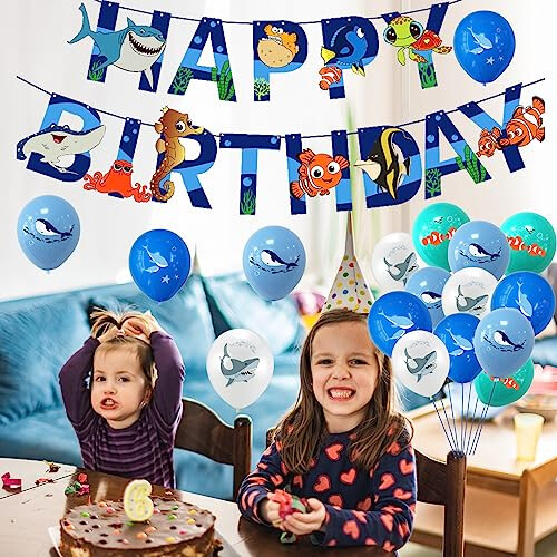 Birthday Party Decorations Finding Nemo Birthday Balloons Nemo Happy ...