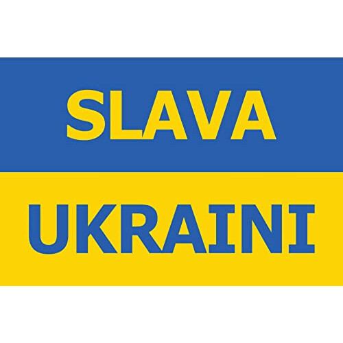 - Ukraine Slava Ukraini Flag - 3x5 Ft - 100D Polyester Ukranian Peace ...