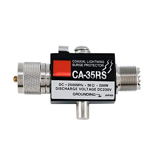 CA-35RS Coaxial Lightning Surge Protector Arrester Male to Female UHF ...