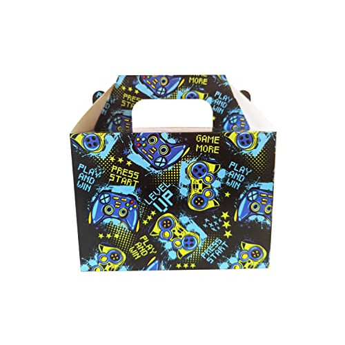 Kids Lunch Boxes Console Gamer Design Happy Meal Style Cardboard ...