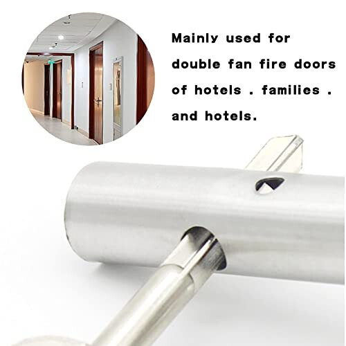 2 Pcs Door Security Rack Bolt, Mortice Door Bolts with 2 Star Keys ...