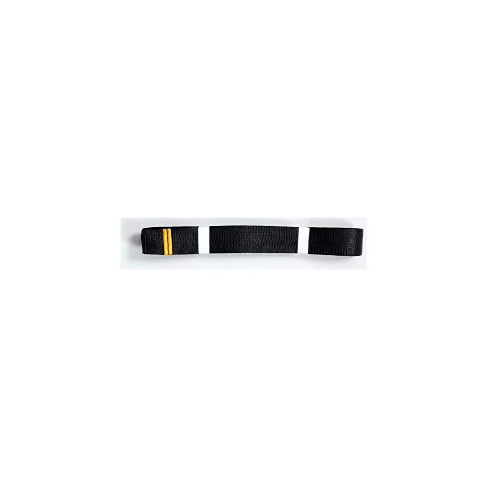 2 Dan Bar Black Belt SATIN (gold Dan Bar) 320cm For Men/Women Karate ...