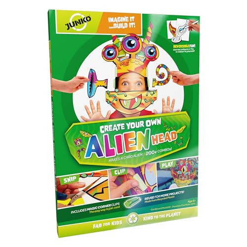 Create Your Own Alien Head - Kids Love This! - Make a Cardboard Alien ...