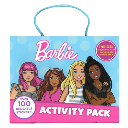 Barbie Activity Pack Barbie Movie Colouring Book Sticker Set Puzzle Fun ...