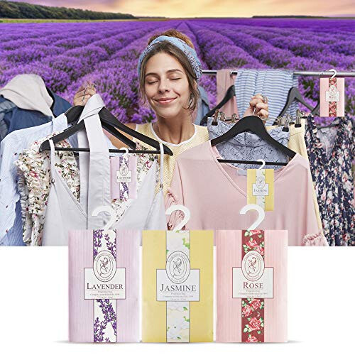 Wardrobe Fresheners 12 Pack - Lavender - Jasmine - Rose | Scented ...
