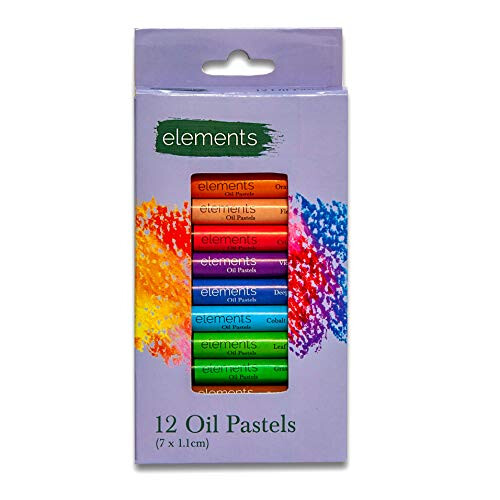 Oil Pastels - Pack of 12 - Large Size Oil Pastel Colour Set Drawing ...