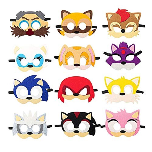Sonic Masks for Kids Sonic Party Masks for Kids Sonic Birthday Masks ...
