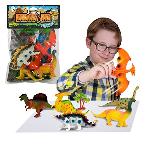 Jumbo Playset - Dinosaur from Large Dinosaur Figures Toy Set. Bag of ...