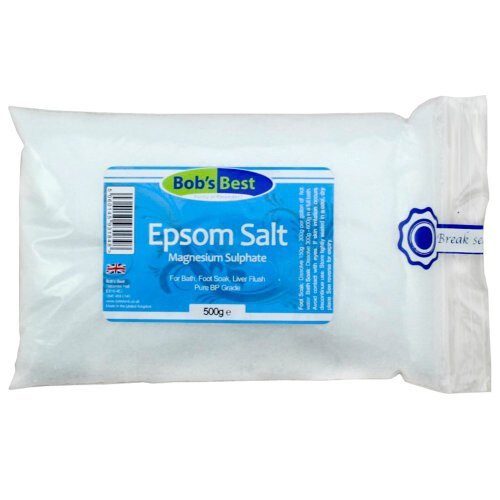 Epsom Salts Magnesium Sulphate for Bath or Foot Soak Pure BP Grade - 500 Grams on OnBuy