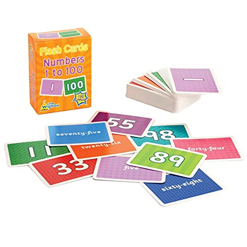 Numbers 1 to 100 Flash Cards - Full Set of 100 Number Flashcards ...