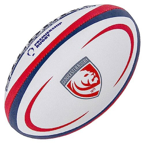 Gloucester Official Replica Rugby Ball - White/Red/Black - size 5 on OnBuy