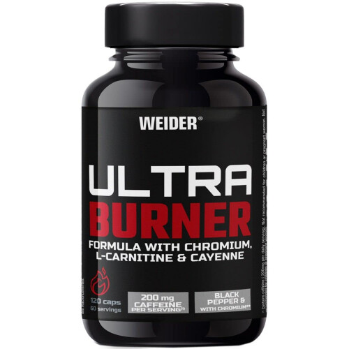 Ultra Burner 120 caps. Powerful thermogenic Formula. with Plant ...