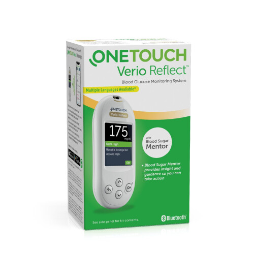 Verio Reflect Blood Glucose Monitoring System for Diabetes I 1 Blood ...