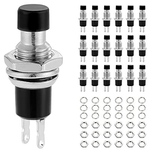 20PCS Momentary Push Button Switch, 1A 250VAC SPST Mini Push Button ...