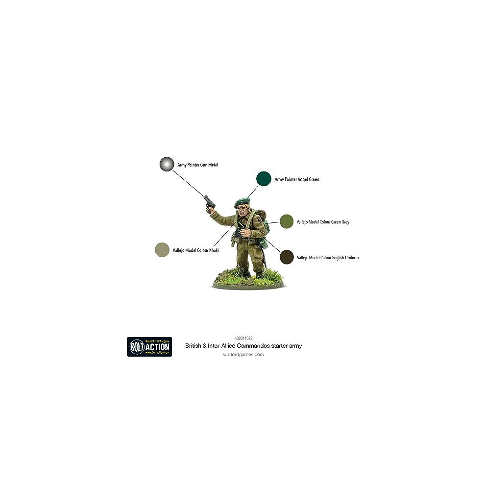 British & Inter-Allied Commandos Starter Army - 28mm Scale Plastic ...
