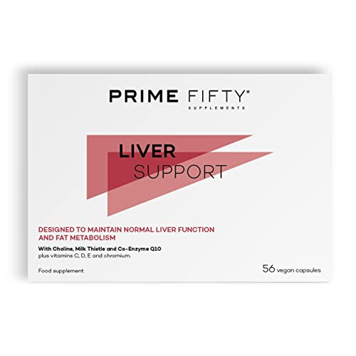 Prime Fifty Liver Support Supplements – 56 Vegan Capsules – Choline ...