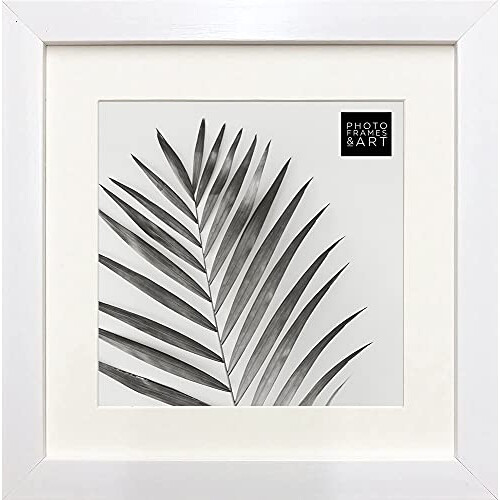 8x8 For 6x6 Picture - GLASS Window - Modern White Premium Oxford Square ...