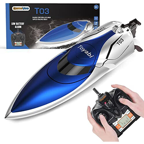 Remote Control Boat, RC Boat For Pools and Lakes 2.4GHz High Speed ...