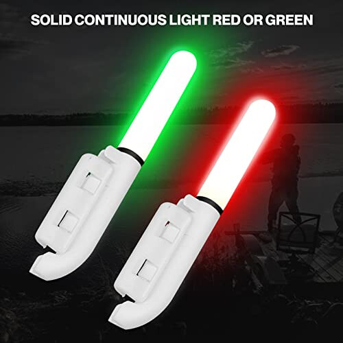 ANI-Safe Green Beach Casting LED Rechargeable Fishing Rod Tip Light ...