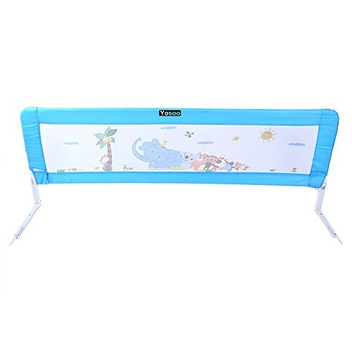Folding Children's Bed Safety Gate Baby Bed Rail Fall Protection Baby ...