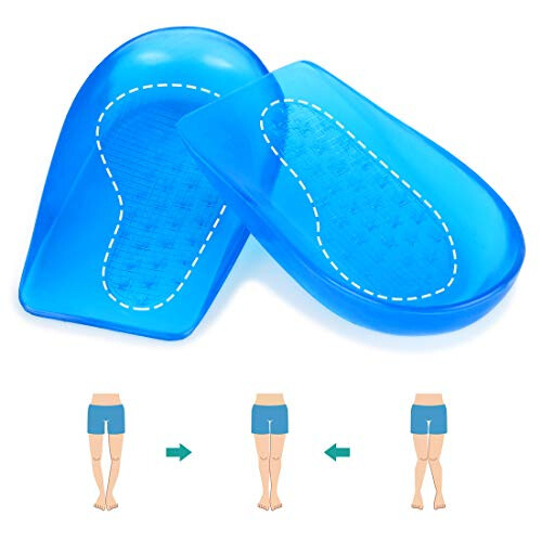 Supination Insoles, 1 Pair X/O Type Leg Silicone Heel Wedge Insert for ...