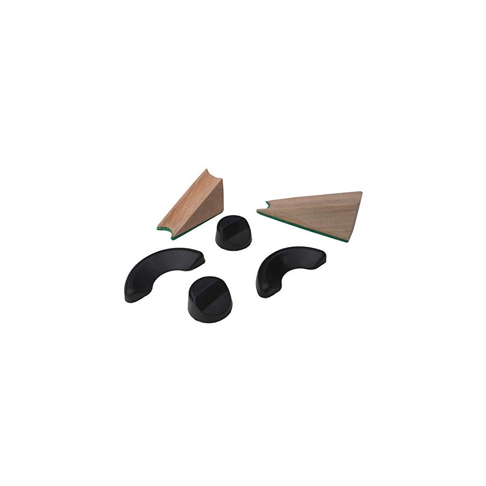 Umpire Solid Rubber Bowling Measuring Wedges 2 Round 2.8 cm 2 Semi ...