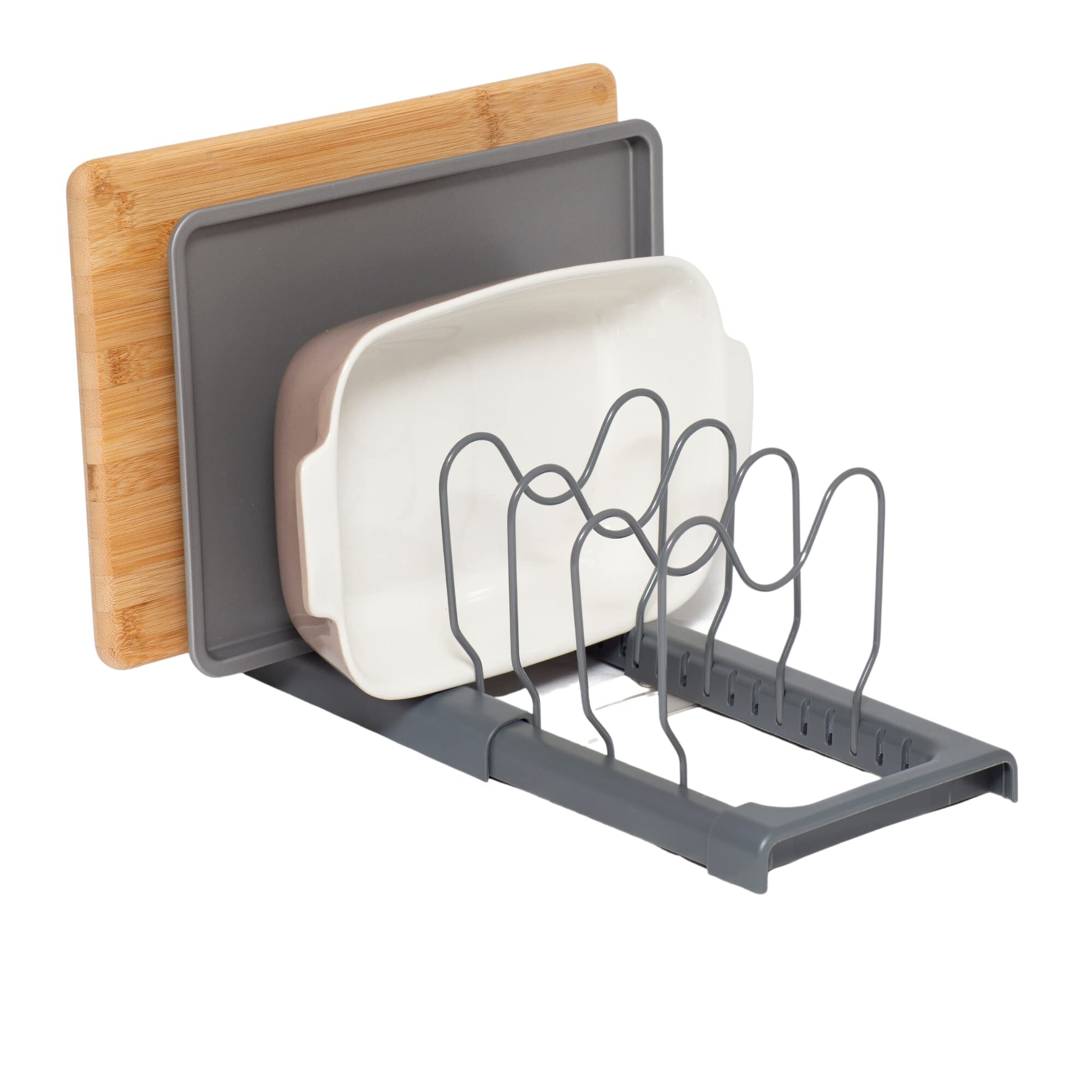 Expandable Baking Tray and Chopping Board Rack – Pan Lid Storage ...