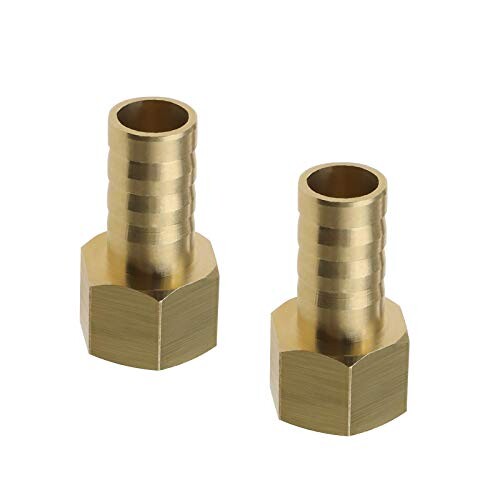 2 Pcs 1/4 BSP Female Thread to 10mm Hose Barbed Fitting Connectors Pipe ...