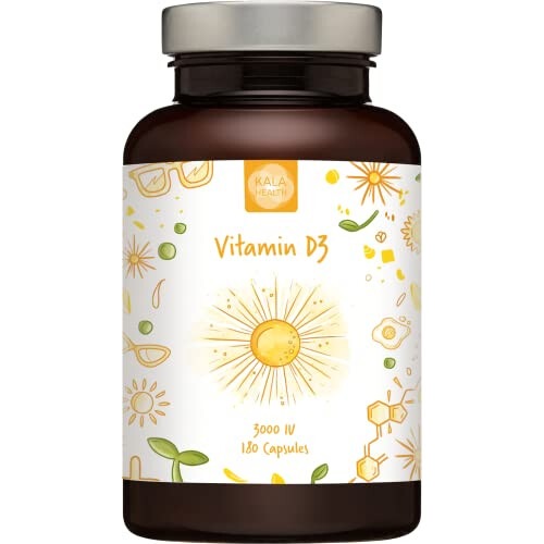 Vitamin D 3,000 IU, Maximum Strength Vitamin D3 Supplement, 180 Small ...