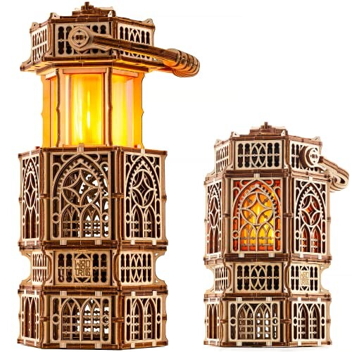 Antique Lantern Luminous LED 3D Wooden Puzzles for Adults and Kids to ...