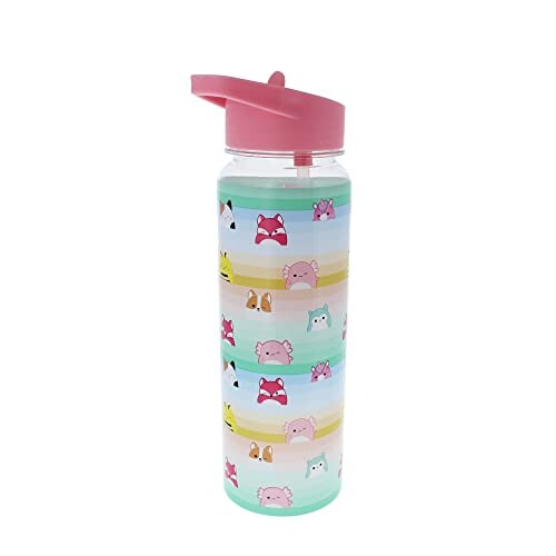 Squishmallows Water Bottle | 750ml capacity | Water Bottles with Straw ...