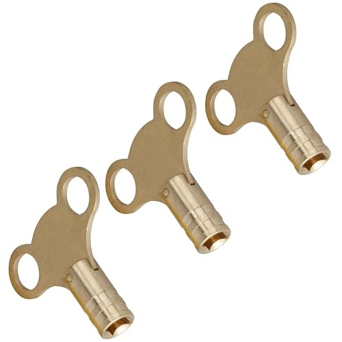 Pack of 3 Brass Radiator Key, Radiator Bleed Key, Radiator Bleed Valve ...