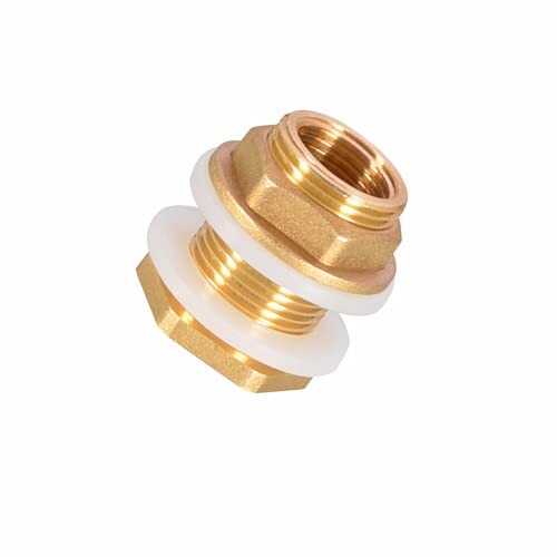 Water Butt Connector Brass Valve Water Butt Tap Connector Rain Barrel ...