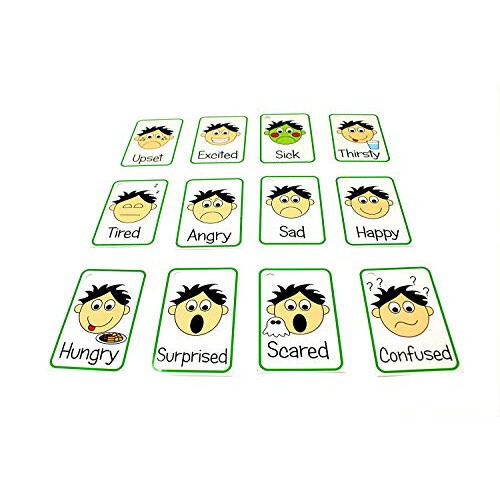 Feelings and Emotions Flash Cards for Boys Girls - ASD Autism Speech ...