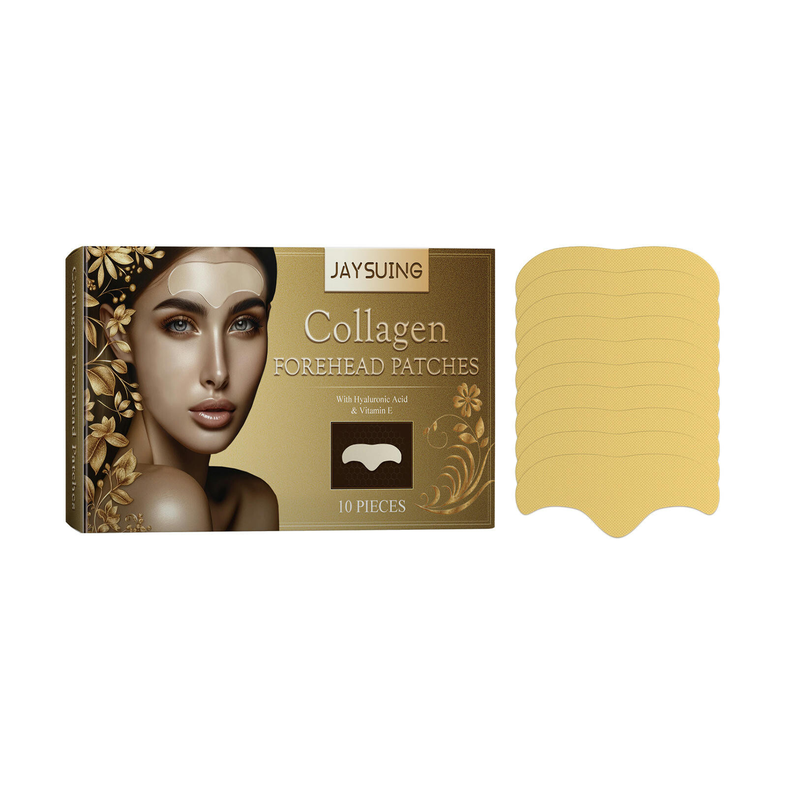 (10 pieces of forehead film patches ) Jaysuing Collagen Patch For ...