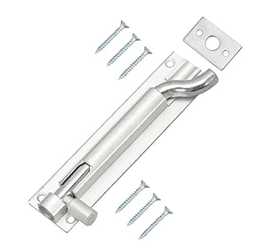 Aluminium Door Bolt Barrel Slide Lock Necked Door Bolt 100mm [4''] Door ...