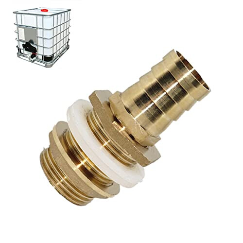 Brass Water Tank Hose Connectors Adapter, Male Threaded Bulkhead ...