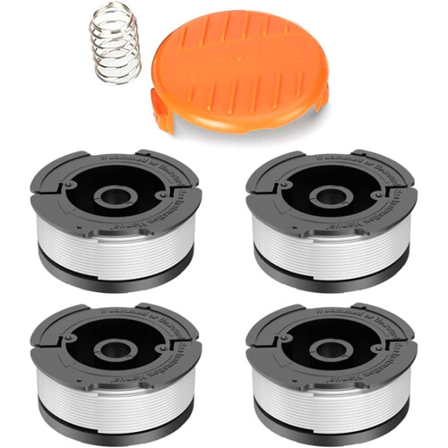 (8, White) Strimmer Spool for Black Decker, Bekasa AF-100-3ZP & A6481 ...