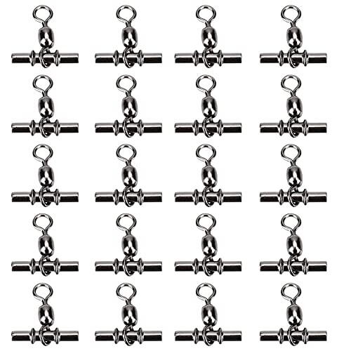 Crimp Swivels, 5 Types 20pcs Fishing Swivels Connector Copper Fishing ...