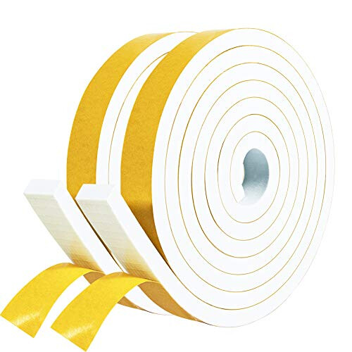 Self Adhesive Weatherstripping 20mm Wide X 8mm Thick White Colour ...