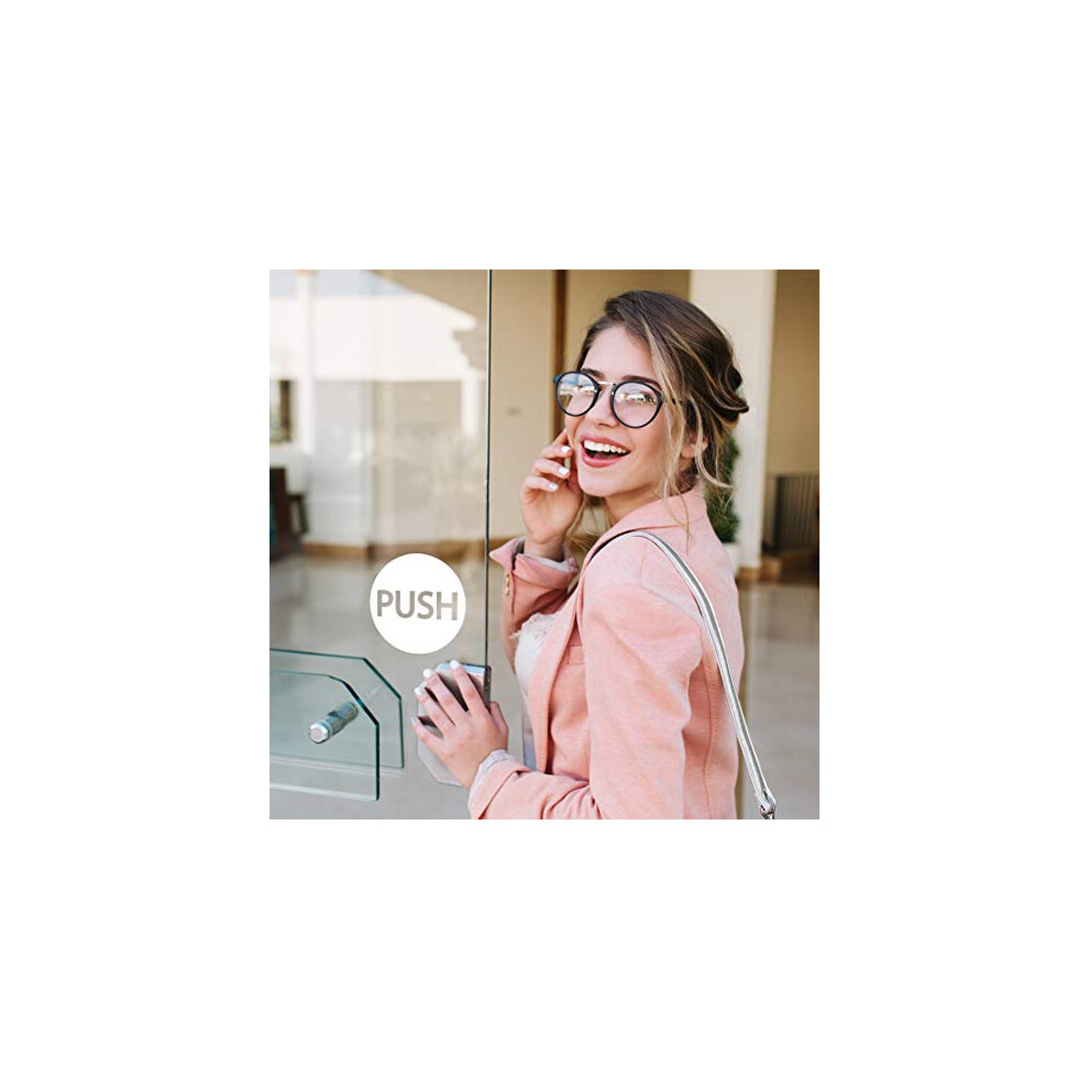 Pull Push Door Sign Sticker Signs Stickers Window Vinyl Kitchen ...